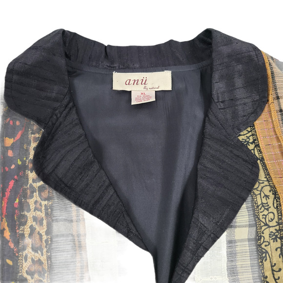 Anu | Jackets & Coats | Anu Art To Wear Jacket Mixed Media Embroidered ...